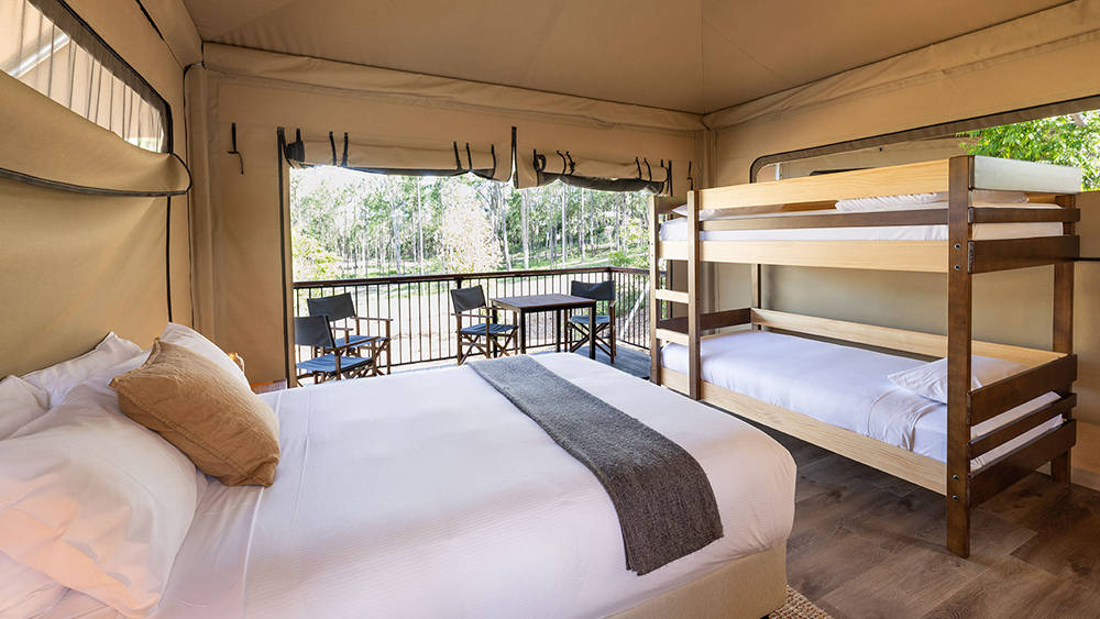 Premium Family Eco Glamping Tent | Paradise Country Farm Stay | G'day Parks