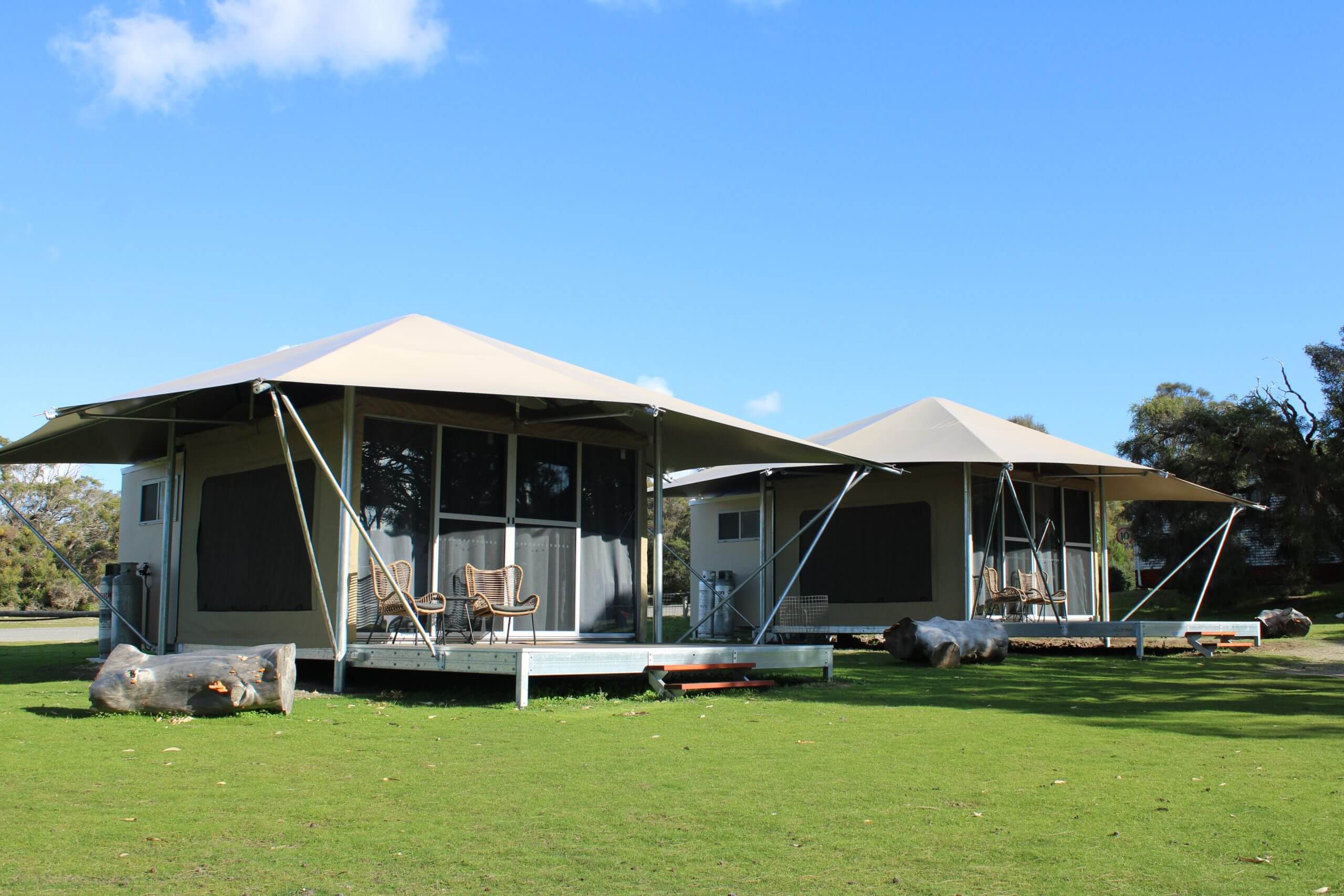 Deluxe Safari Tent - Sleeps 2 | Discovery Parks - Coffin Bay | G'day Parks